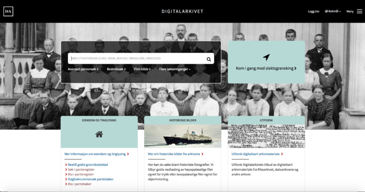 Hva er nytt i Digitalarkivet? – genit.no